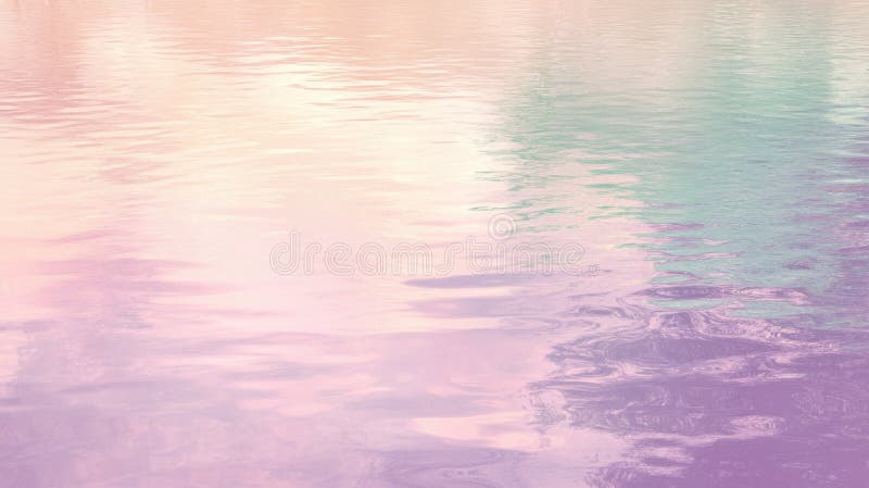 Pastel Water Reflection with Subtle Texture a Delicate, Stock ...