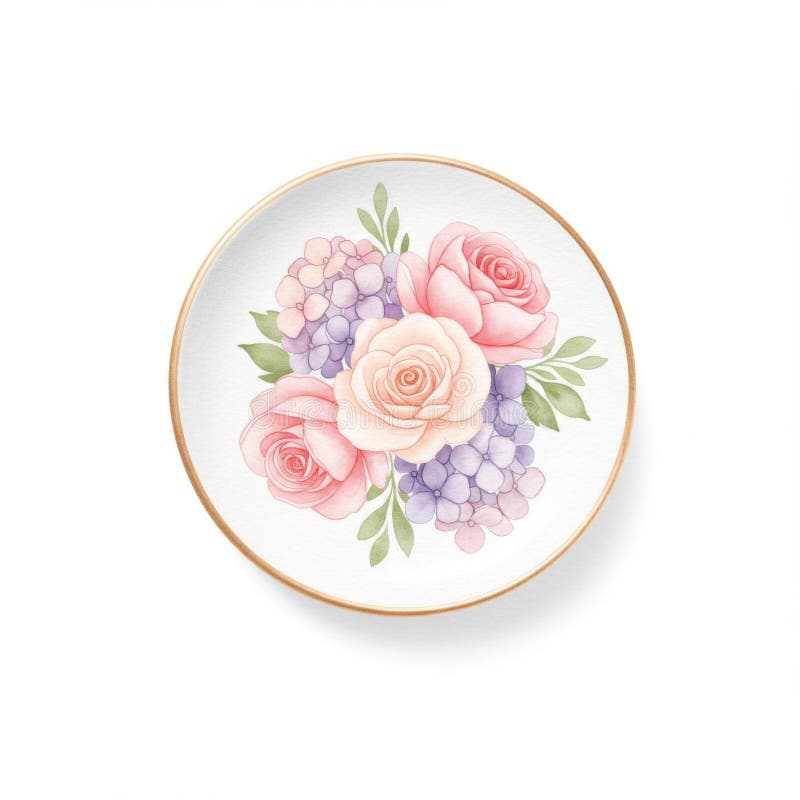 Fine Dinnerware Purple Iris Pattern Stock Photos - Free & Royalty-Free ...