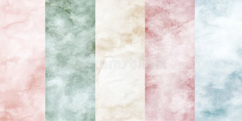 Pastel Watercolor Stripes Abstract with Soft Multicolor Texture Stock ...
