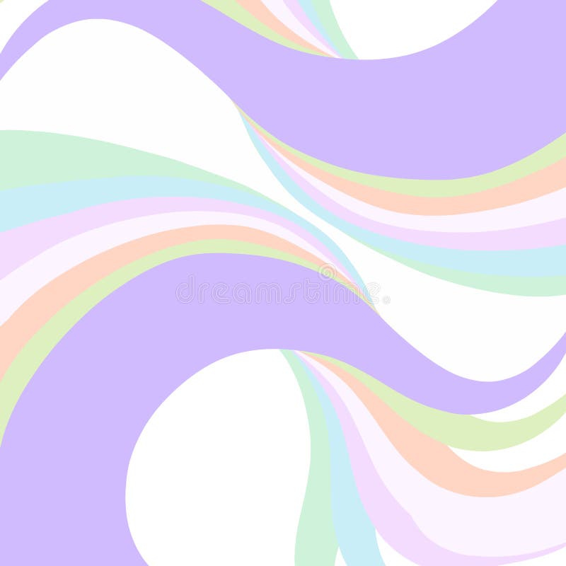 Pastel Wave Geometric Shapes for Background Vector Illustration Stock ...