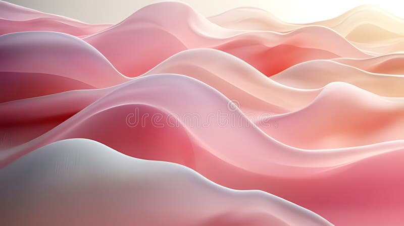 Pastel Waves Abstract Background, Digital Art, Website Header Stock ...
