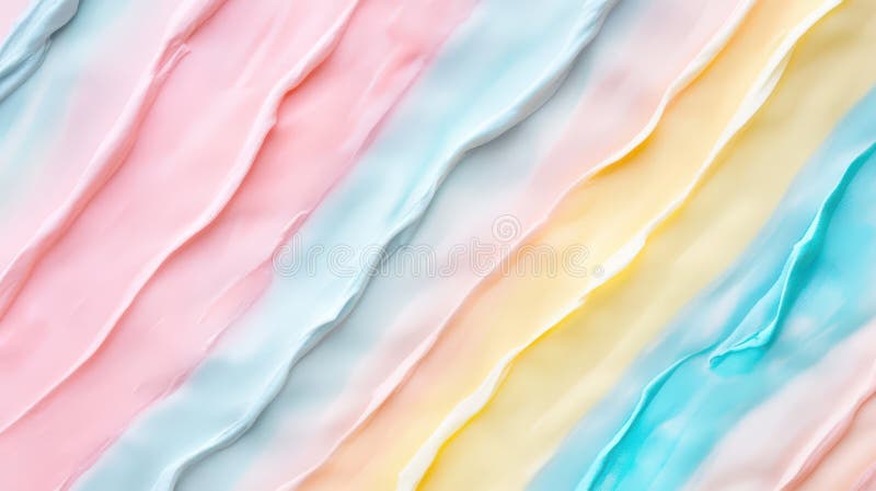 Pastel Waves Form Calming Patterns Stock Illustration - Illustration of ...
