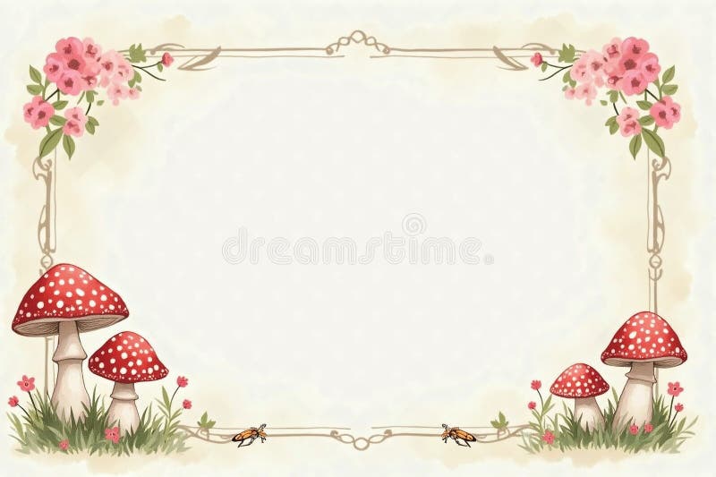 Pastel Weird Toadstool Frame Design Stock Illustrations – 1 Pastel ...