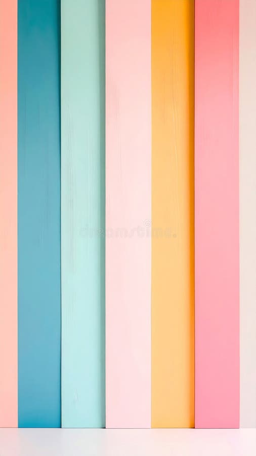 Pastel Wood Panels in Vertical Arrangement for Background Texture and ...