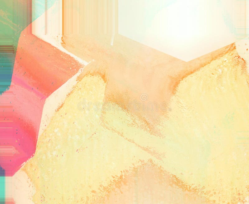 Pastel Yellow Abstract Blurs Background Stock Illustration ...