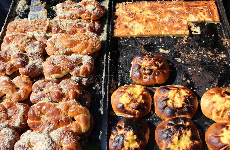Pasteles Rumanos Tradicionales Imagen de archivo - Imagen de pretzel ...
