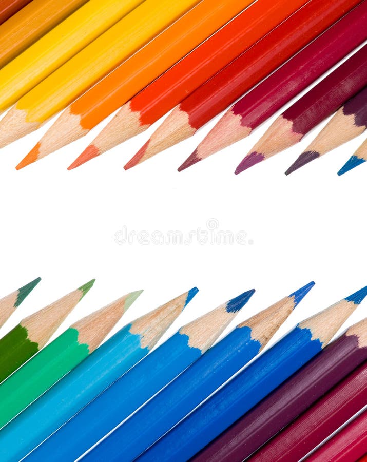 Pastelli isolati immagine stock. Immagine di colorato - 9776433
