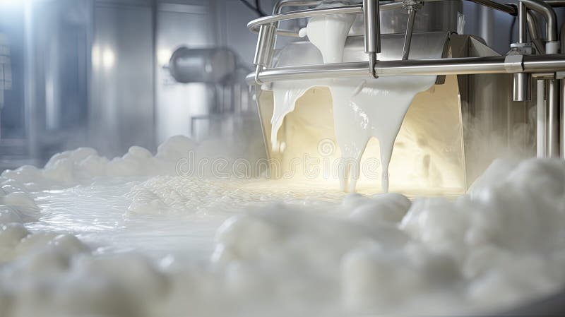 Pasteurization Yogurt Milk Production Stock Illustration - Illustration ...