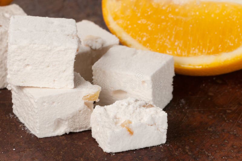 Pastille with Orange Succade Stock Image - Image of candied, timber ...