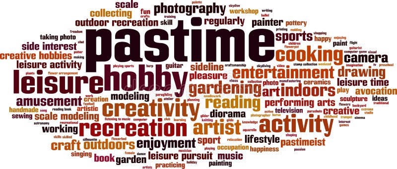 Pastime word cloud stock vector. Illustration of hobby - 234953902