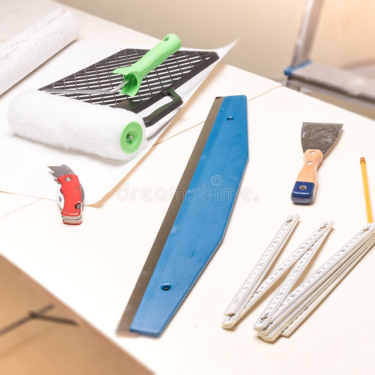 Pasting table stock image. Image of folding, apartment - 75949719