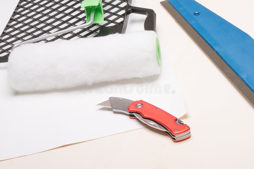 Pasting table stock photo. Image of order, colourful - 76180718