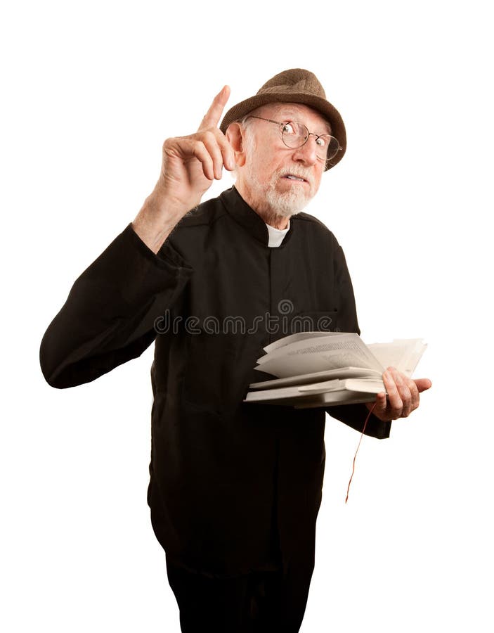 Pastor giving fiery sermon stock image. Image of beard - 12998929