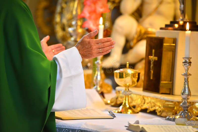 Pastor s hands in prayer stock photo. Image of hand, ceremony - 44361102