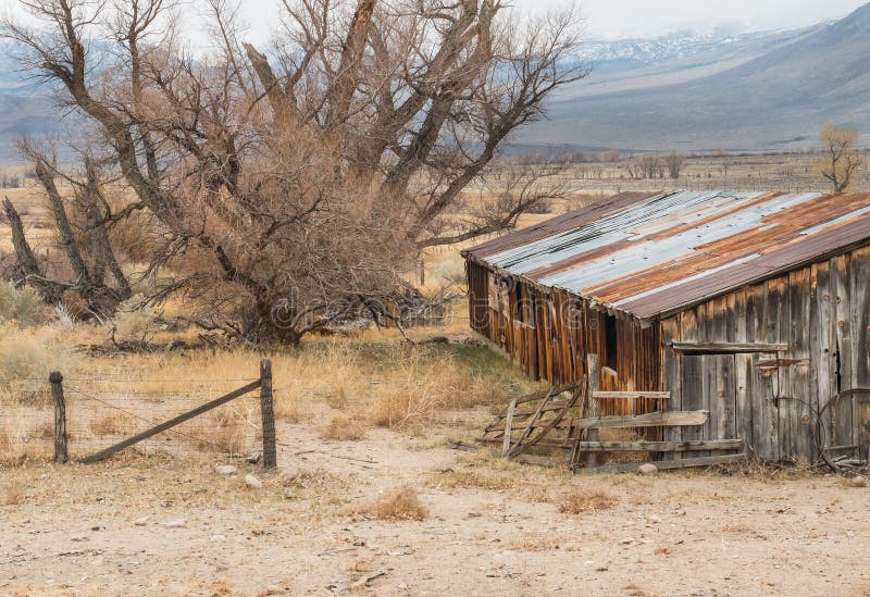 Pastoral abandoned ranch stock image. Image of field - 38495969