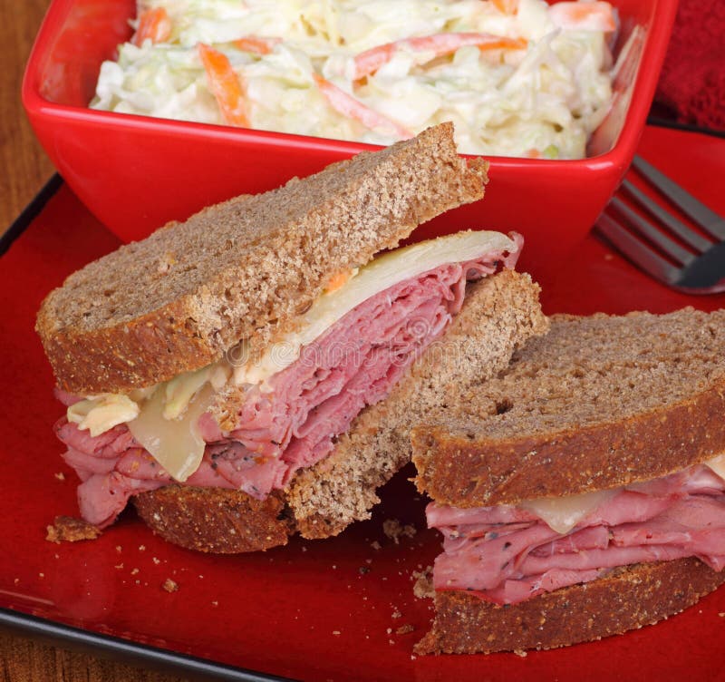 Pastrami on Rye stock photo. Image of meal, bread, cheese - 23541354