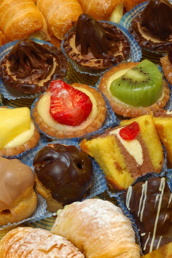 Assorted Tarts and Pastries Stock Image - Image of danish, homemade ...