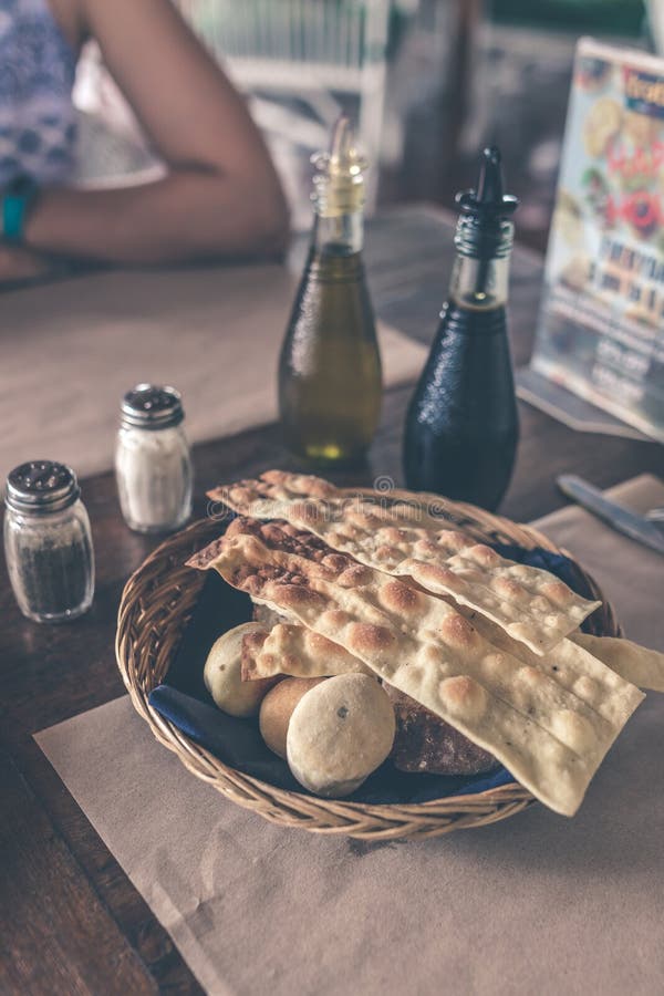 Pastries On Brown Wicker Basket Near Condiments Picture. Image: 113907915