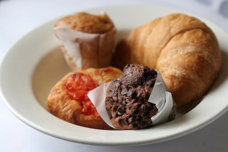Pastries on Plate stock image. Image of pastries, breakfast - 1580789