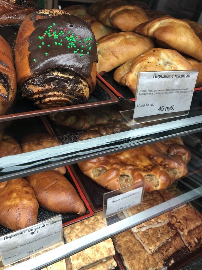 Pastries with Poppy Seeds, Jam and Chocolate Editorial Photography ...