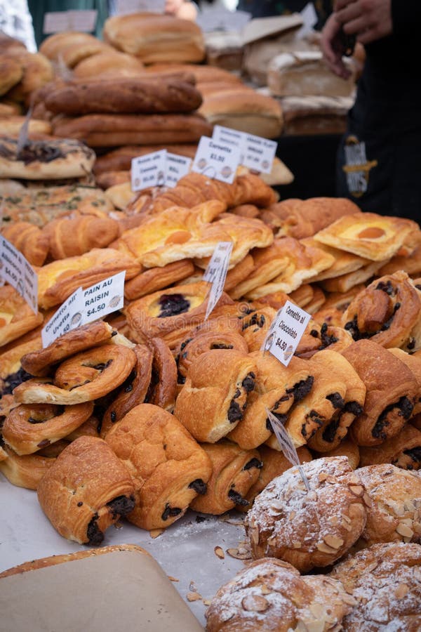 Pastries at a Street Market Stock Image - Image of street, danish ...
