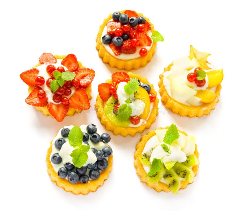 Mini fancy cakes stock image. Image of tiny, cutting - 10460951