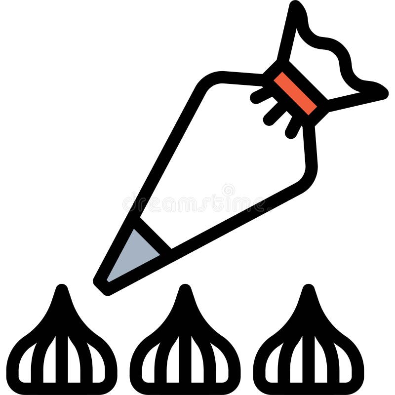 Pastry Bag Icon, Bakery and Baking Related Vector Stock Vector ...