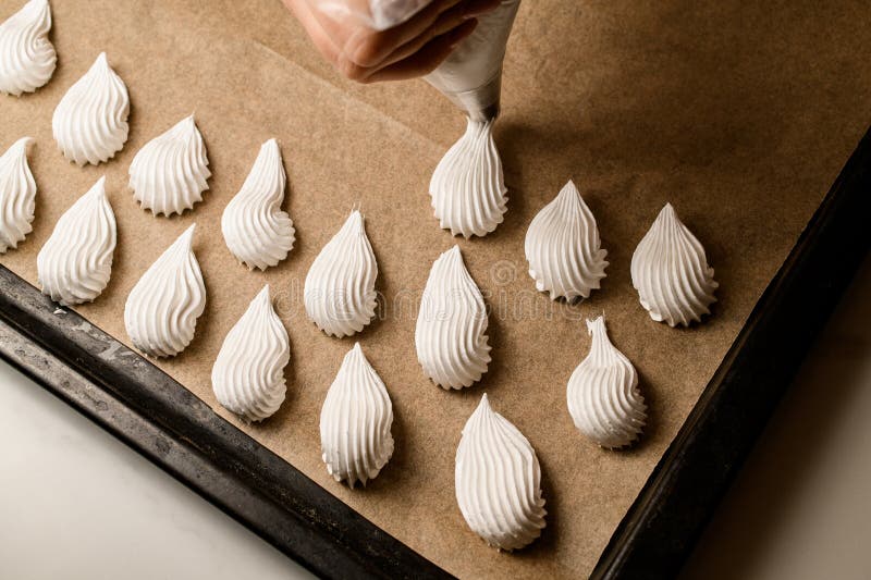 Pastry Bag at Work. Shaping Delightful Sweets with Expertise Stock ...