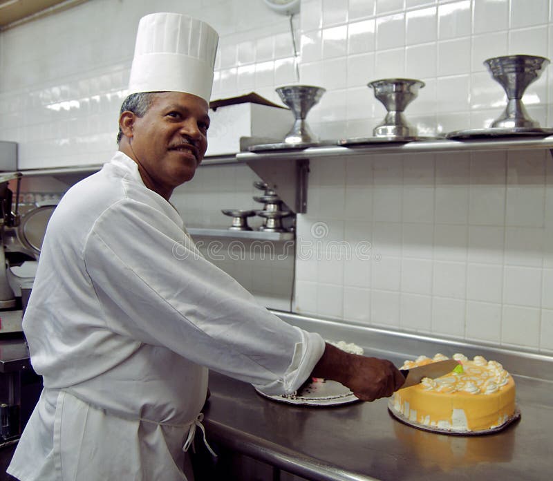 Black female chef stock image. Image of african, work, kitchen - 960819