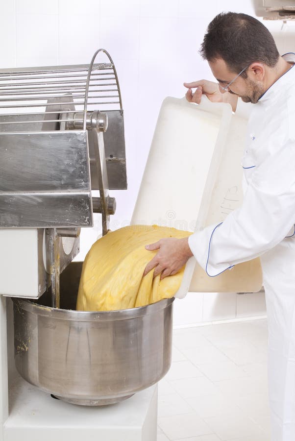 Pastry Chef Prepares the Ingredients Stock Image - Image of dessert ...