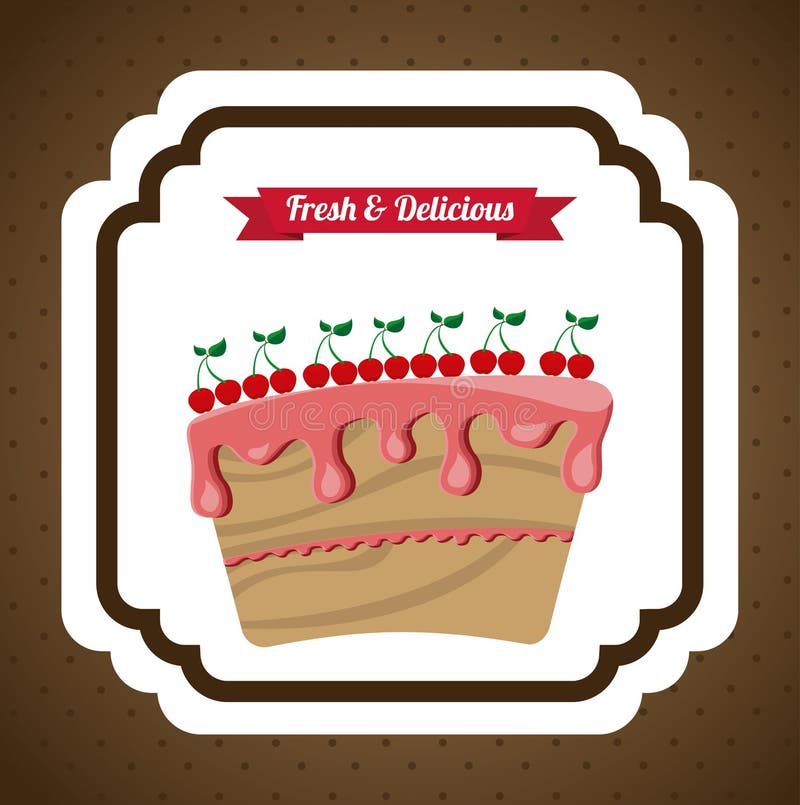 Pastry design stock vector. Illustration of cream, pastries - 45433016