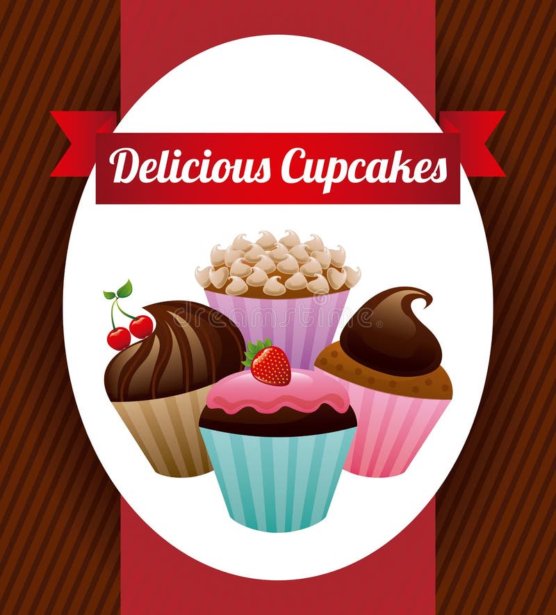 Pastry design stock vector. Illustration of cute, cherries - 45433167