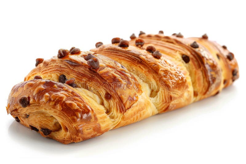 Pastry Filled by Honey Syrup and Sprinkled by Pecan Nuts on a White ...