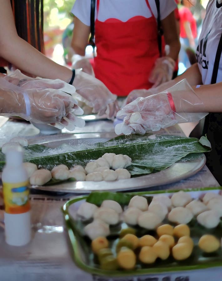 Pastry Making, a Traditional Craft in Asia Stock Image - Image of ...