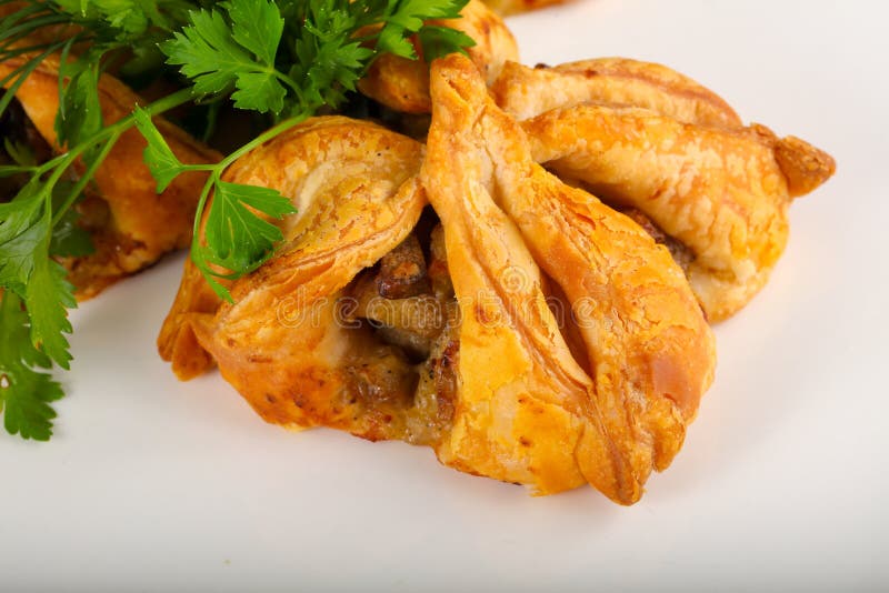 Pastry with meat stock image. Image of pasty, background - 112078391