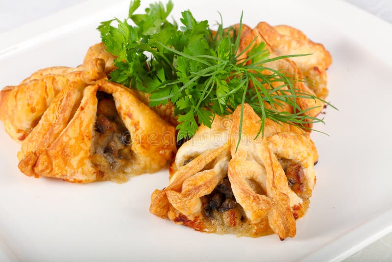 Pastry with meat stock photo. Image of cooked, appetizer - 112644638