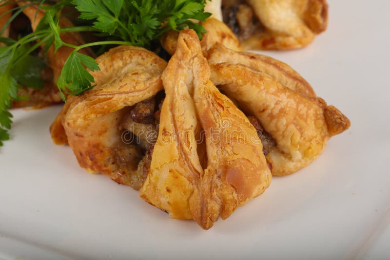 Pastry with meat stock photo. Image of fried, background - 112883486