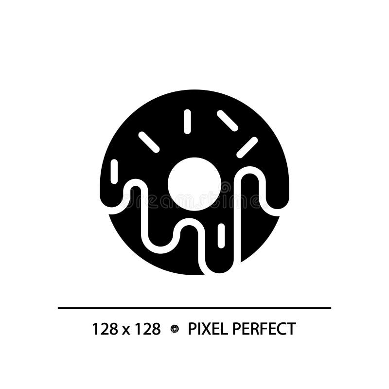 Pastry Pixel Perfect Black Glyph Icon Stock Vector - Illustration of ... Pastry Pixel Perfect Black Glyph Icon Stock Vector - Illustration of ...