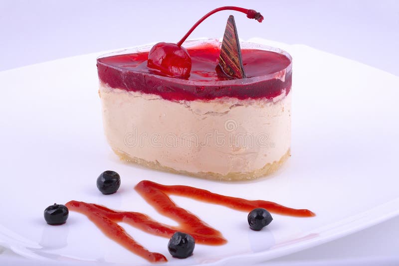 Pastry at plate stock photo. Image of gentle, plate, white - 60932810