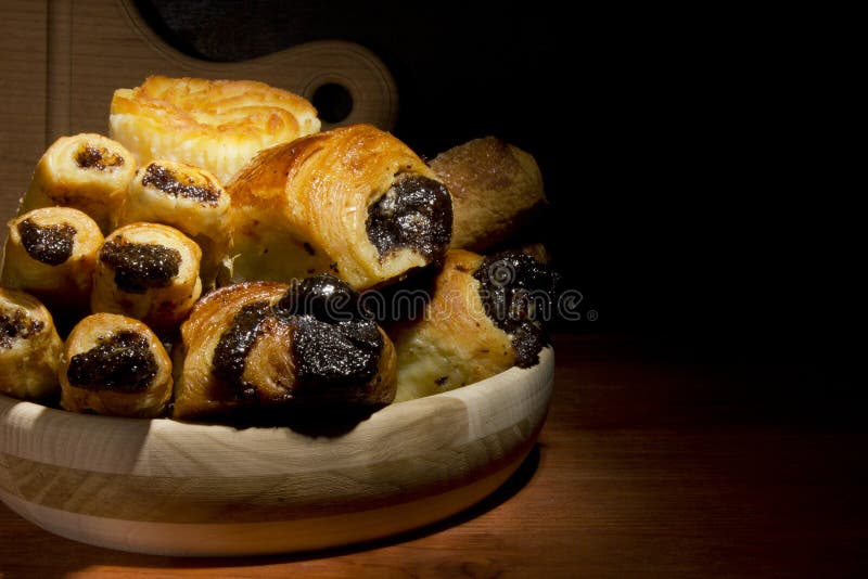 Pastry with poppy seeds stock image. Image of dessert - 162546461