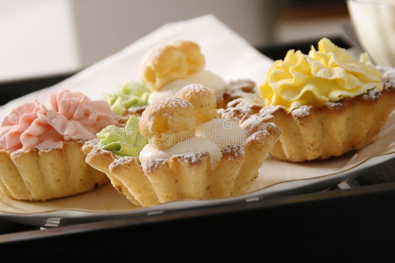 Pastry on table stock photo. Image of pastry, blue, yellow - 29332338