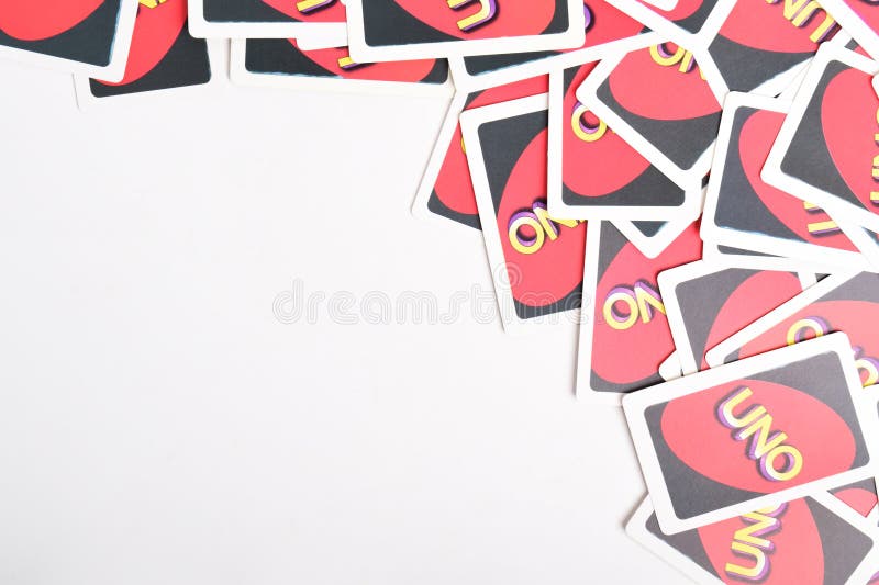 UNO Game Cards Stack with Background for Background Editorial Stock ...