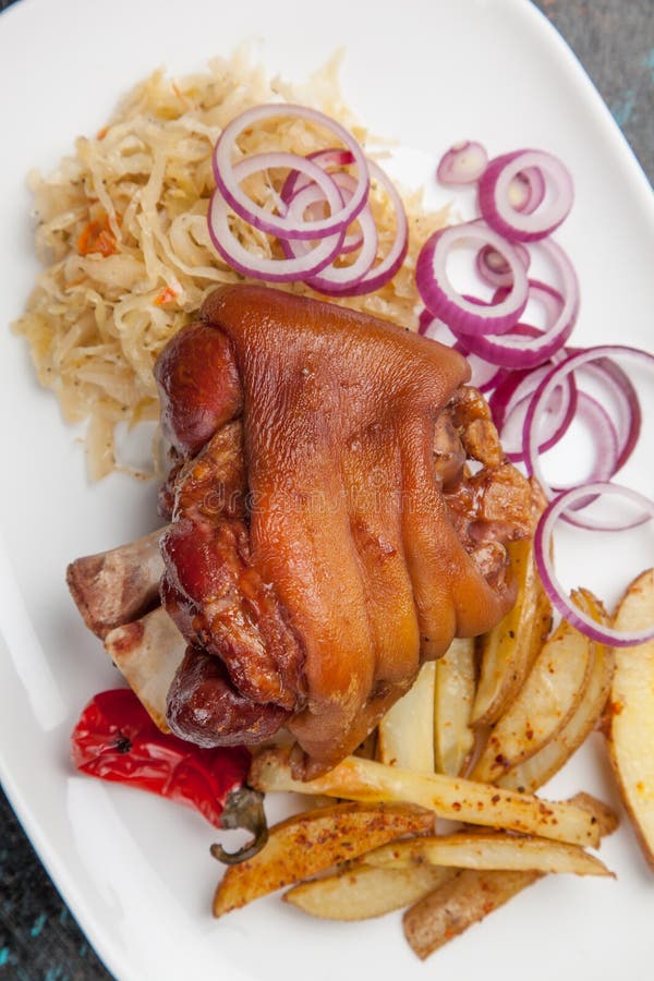 Pata Roasted Da Carne De Porco Imagem de Stock - Imagem de assado ...