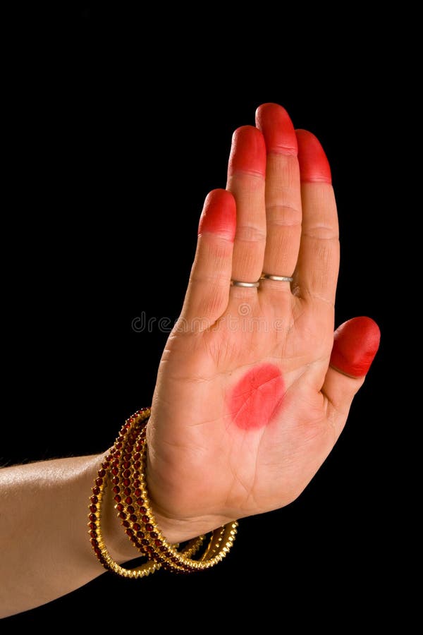 Pataka Hasta of Indian Dance Stock Image - Image of traditional ...