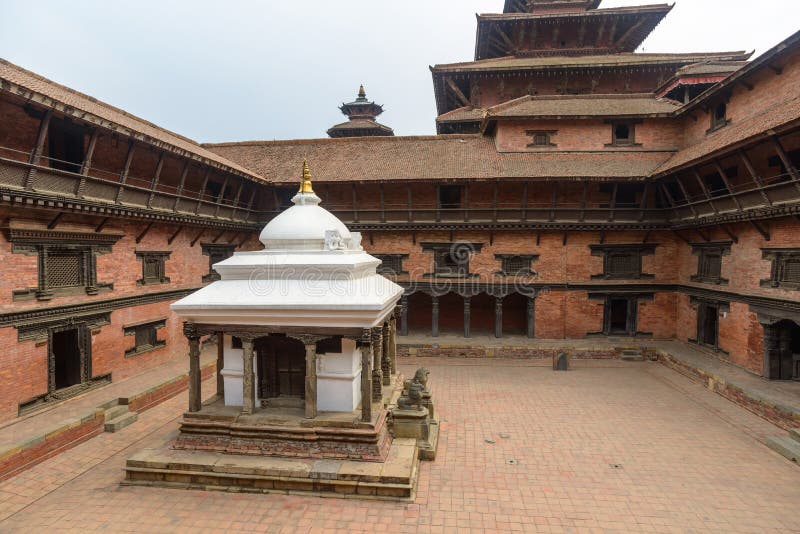 Patan Museum architecture stock image. Image of gold - 95701253