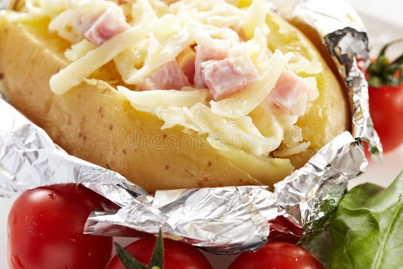 Patata cocida al horno imagen de archivo. Imagen de baked - 24938587