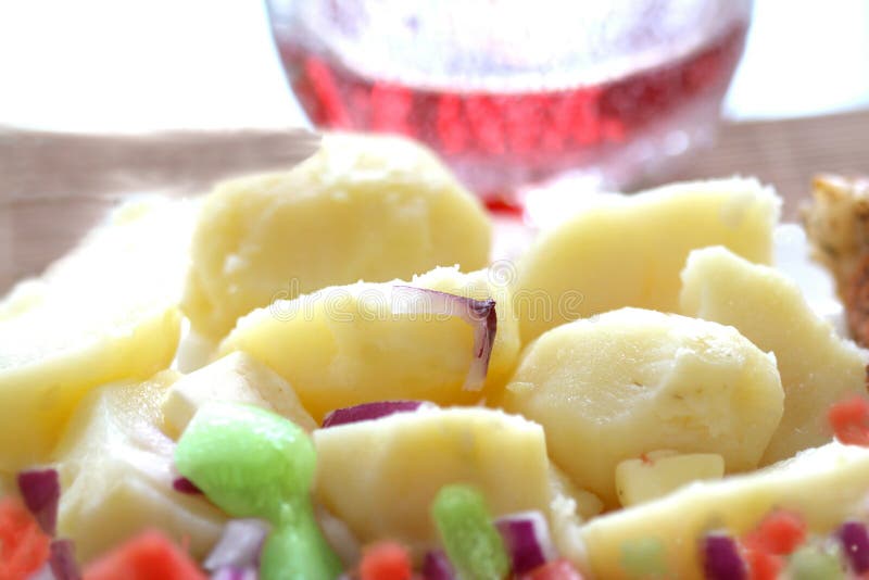 Patata Hervida Con Veggetable Imagen de archivo - Imagen de especia ...