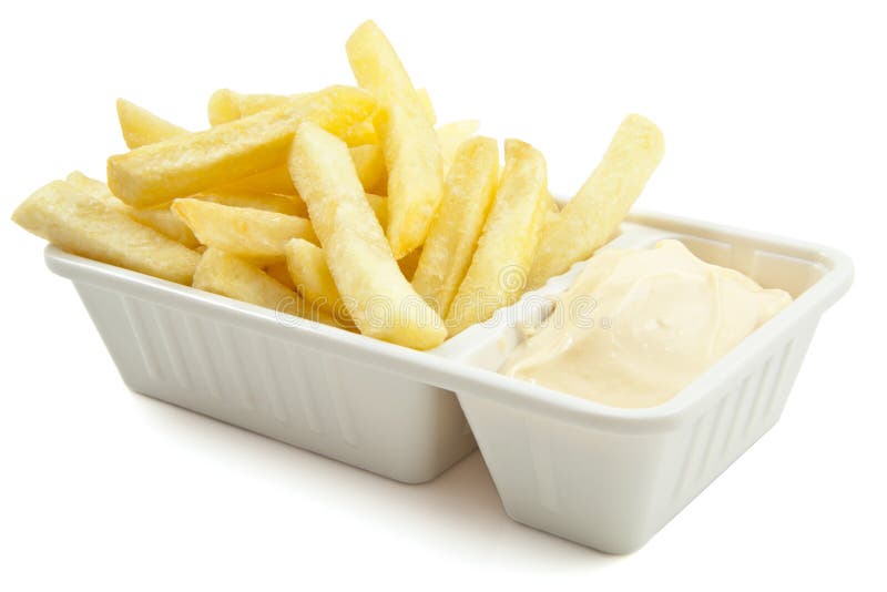 Patatje met stock image. Image of feeding, golden, chips - 21786627