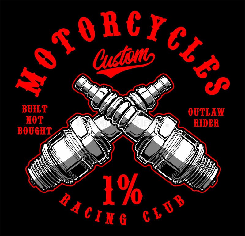 Patch biker design v stock vector. Illustration of presentation - 264424095