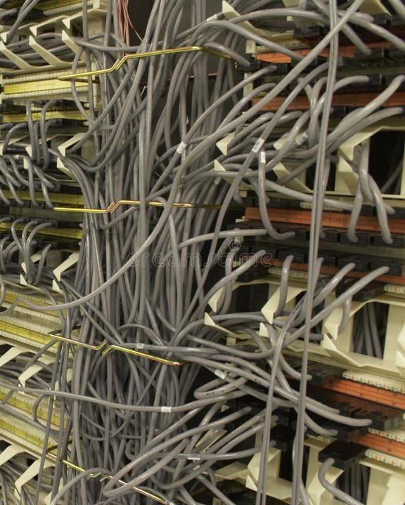 Patch Board stock image. Image of connection, patch, mess - 236989